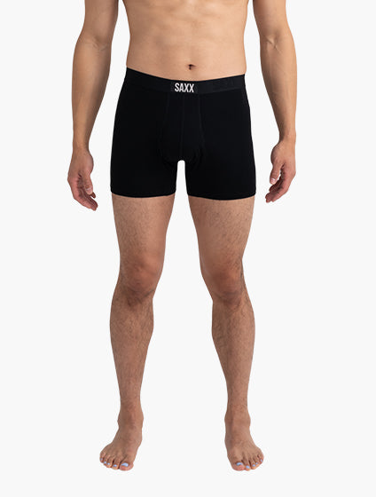 Kinetic Light-Compression Mesh Long Leg Boxer Brief – Black | SAXX ...