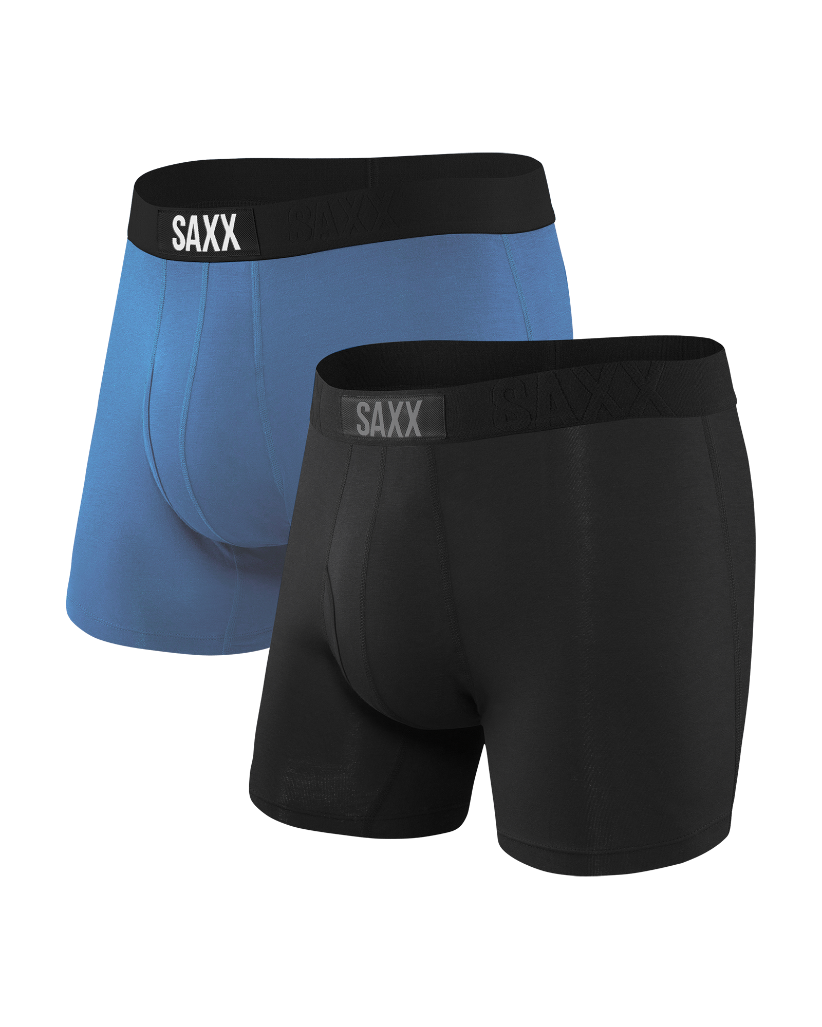 Ultra Super Soft Boxer Brief - Racer Blue/Black | SAXX Underwear