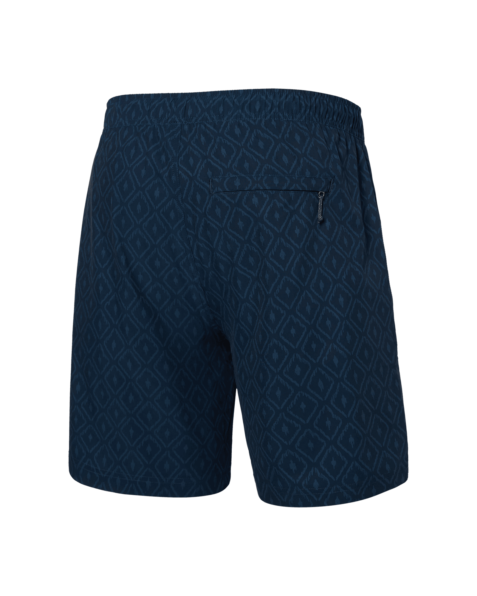 Multi-Sport 2N1 Short - Ikat Check - Navy | SAXX Underwear
