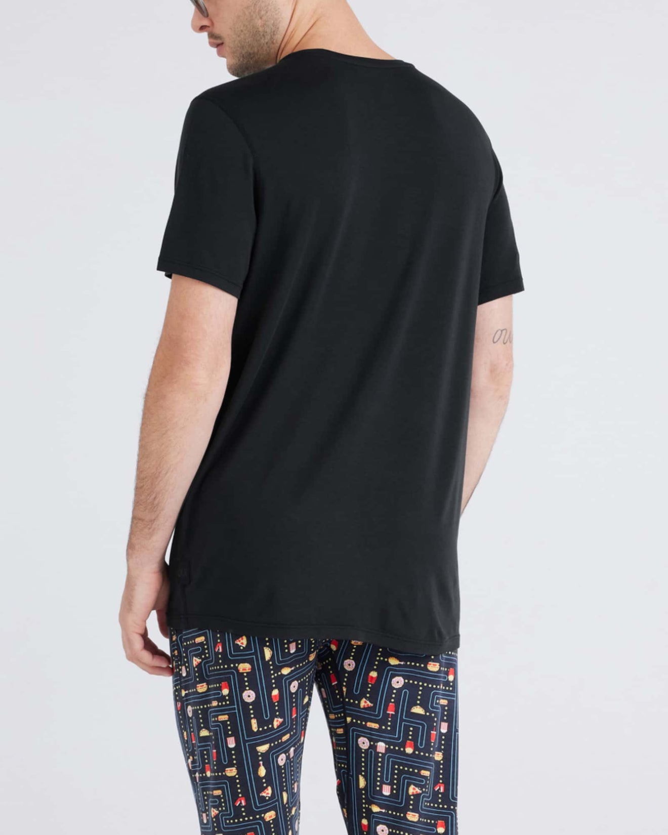 Snooze Sleep Short Sleeve Tee - Black | SAXX Underwear