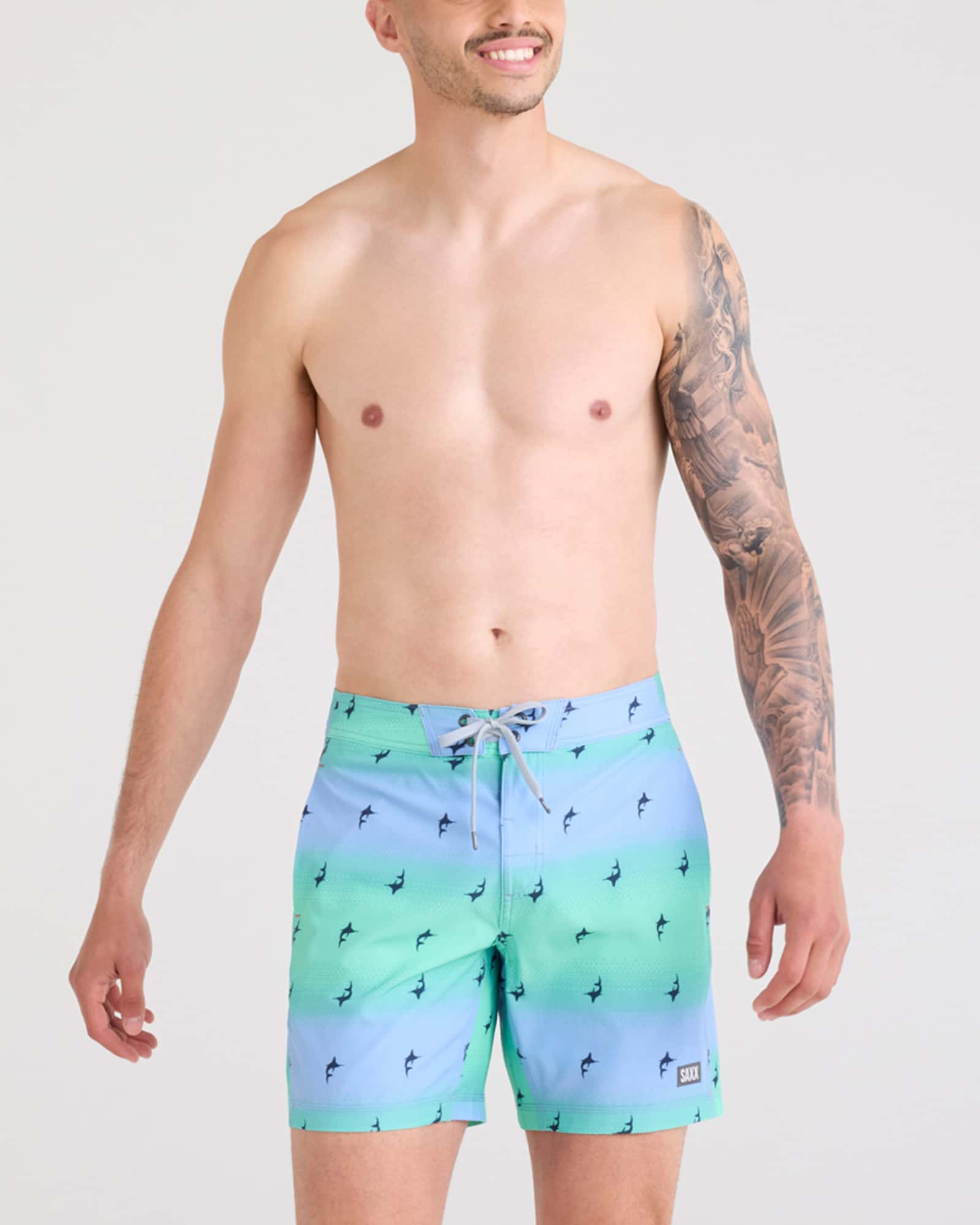 Betawave 2N1 Boardie 17" - Sailfish Ombre-Multi | SAXX Underwear