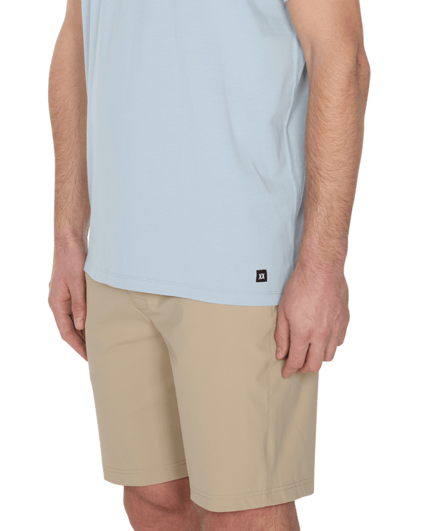 DropTemp® Cooling Cotton Tee - Blue Fog | SAXX Underwear